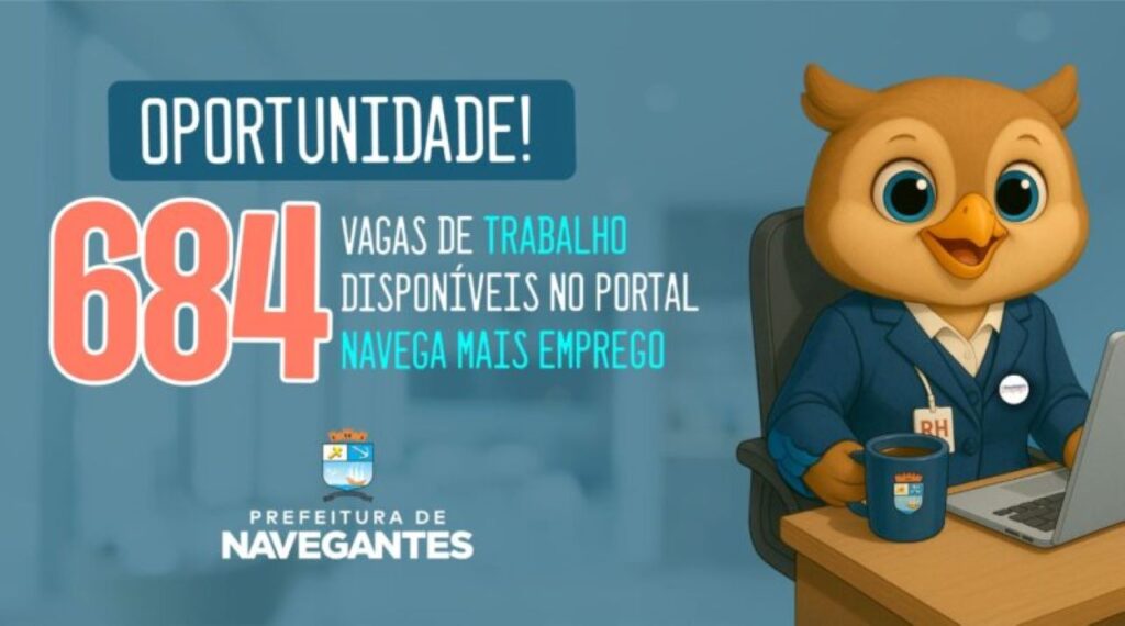 Portal ‘Navega Mais Empregos’ oferece 684 vagas de trabalho - SCTODODIA